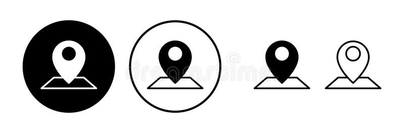 Address Icon . Location Icon. Address Symbol. Pin Stock Vector ...