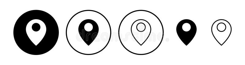 Address Icon . Location Icon. Address Symbol. Pin Stock Vector ...