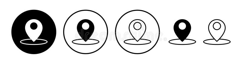 Address Icon . Location Icon. Address Symbol. Pin Stock Vector ...