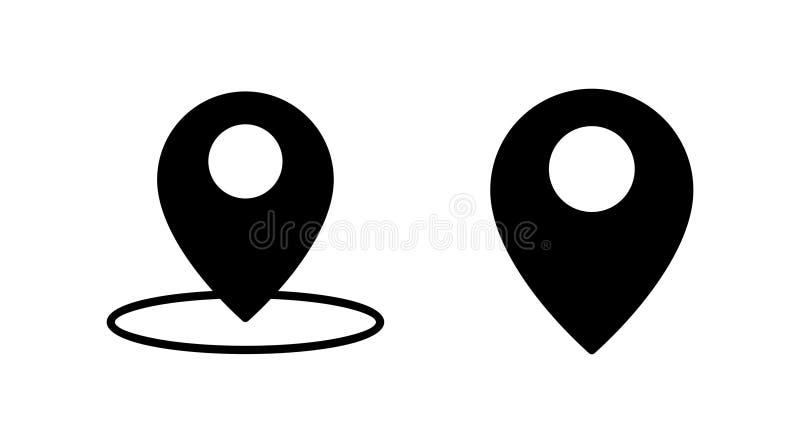Address Icon . Location Icon. Address Symbol. Pin Stock Vector ...