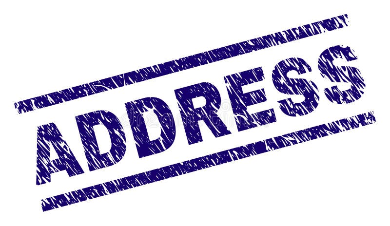 Scratched Textured ADDRESS Stamp Seal Stock Vector - Illustration of ...