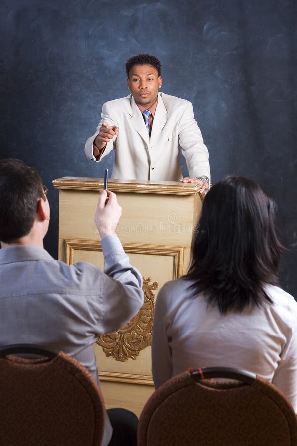 Addressing the Audience stock photo. Image of shirt, gentleman - 910264