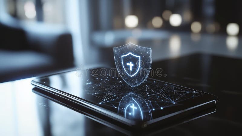 Addressing Cybersecurity Risks Digital Device Graphic Content Modern ...