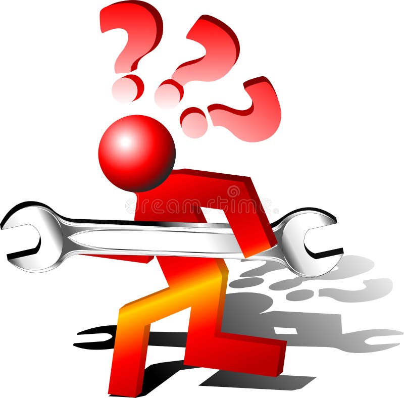 Addressing problems stock illustration. Image of commercial - 19804226