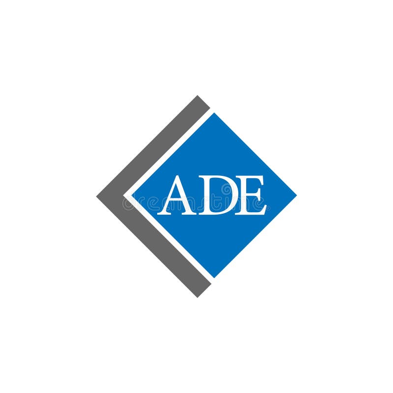 ADE Letter Logo Design on White Background. ADE Creative Initials ...