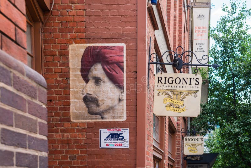Adelaide, Australia - December 2020: Peter Drew Art on a Building in ...