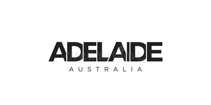 Adelaide in the Australia Emblem. the Design Features a Geometric Style ...