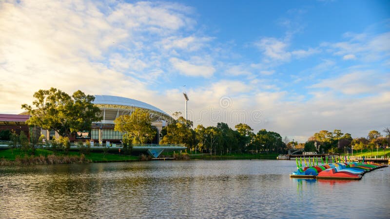 Adelaide Oval and Torrens River Editorial Photography - Image of ...