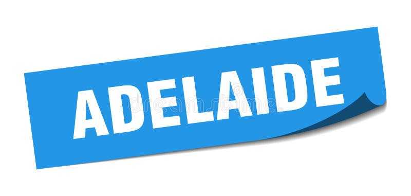 Adelaide Sticker. Adelaide Square Peeler Sign Stock Vector ...