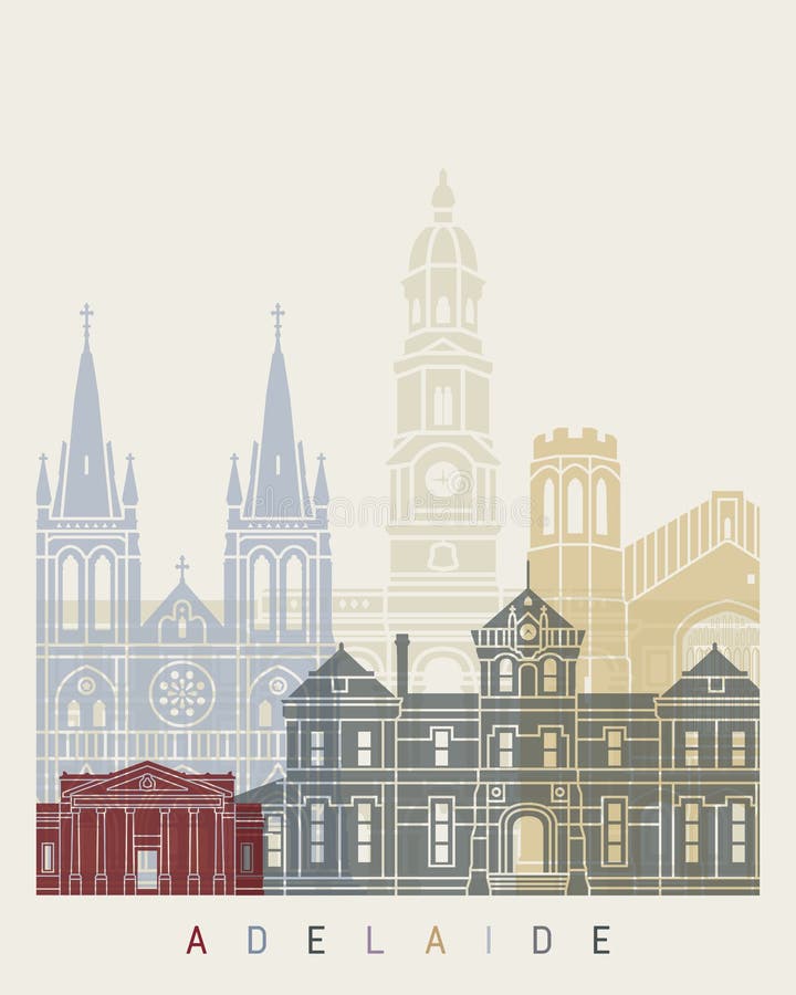 Adelaide Skyline Stock Illustrations – 189 Adelaide Skyline Stock ...