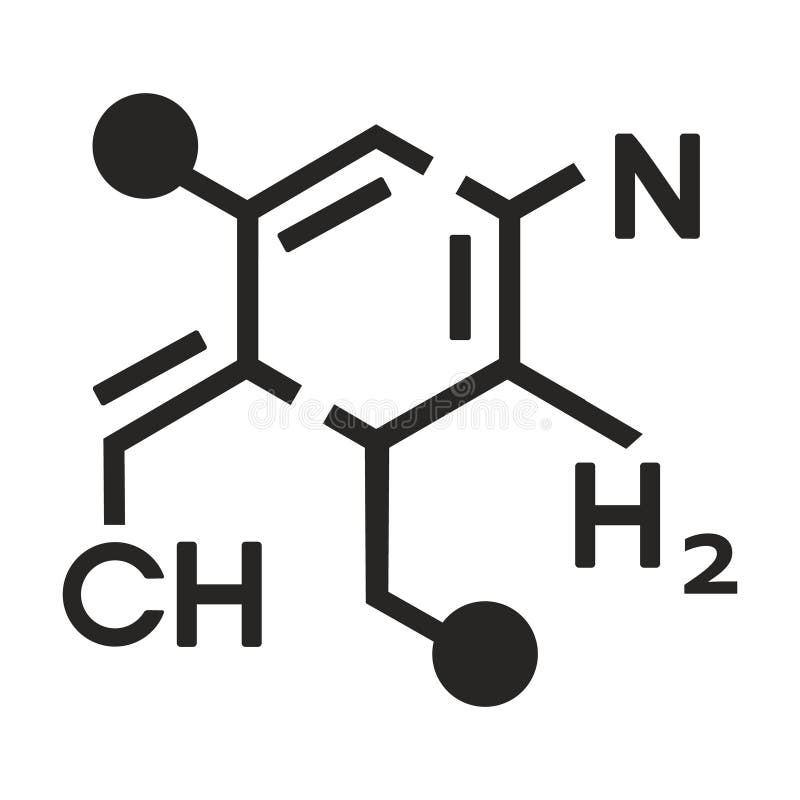 Structural Chemical Formula and Molecule Model. Vector Illustration ...