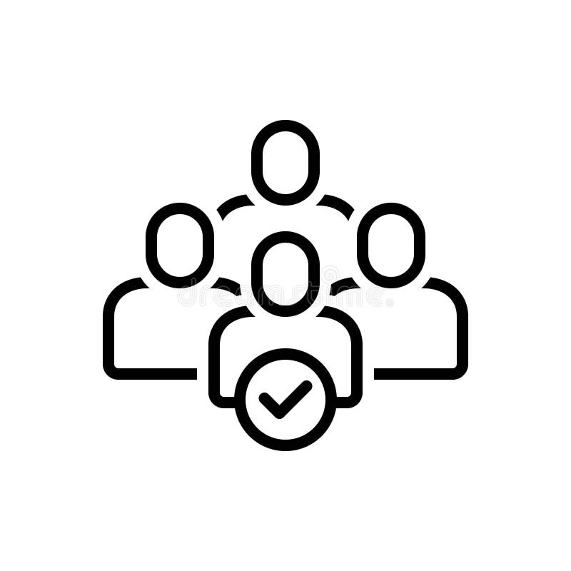 Black Line Icon for Adequate, Sufficient and Enough Stock Vector ...