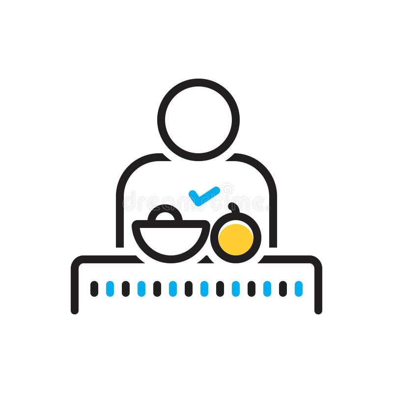 Multi Color Icon for Adequate, Sufficient and Ample Stock Vector ...