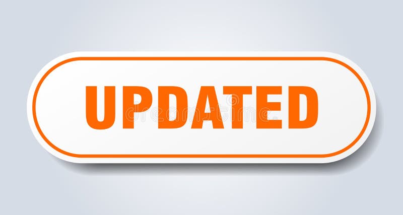 Adesivo atualizado ilustração do vetor. Ilustração de fundo - 158773841
