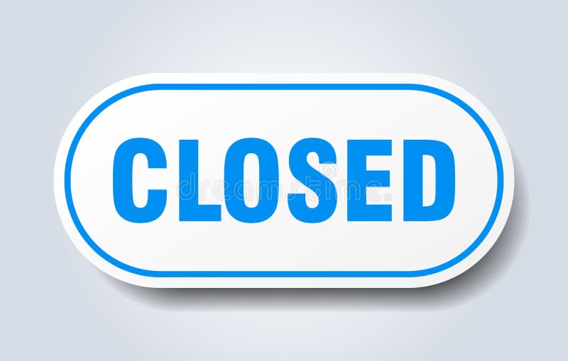 Adesivo fechado ilustração do vetor. Ilustração de fechado - 158771748