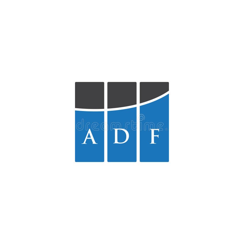 ADF Letter Logo Design on Black Background. ADF Creative Initials ...