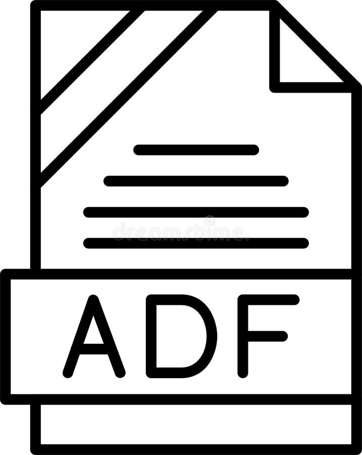 Adf Outline Vector Icon Stock Illustrations – 2 Adf Outline Vector Icon ...