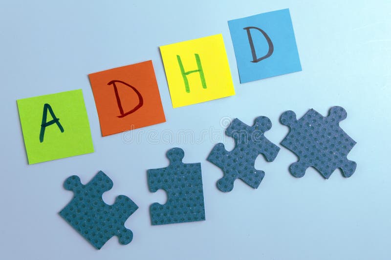 Adhd Abbreviation Multi Colored Paper Attention Deficit Hyperactivity ...
