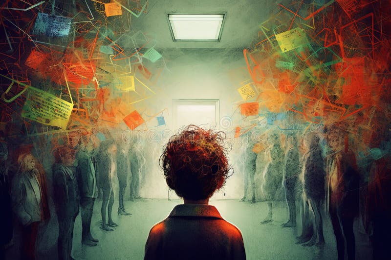 ADHD, ADD, Attention Deficit Hyperactivity Disorder. Generative AI ...