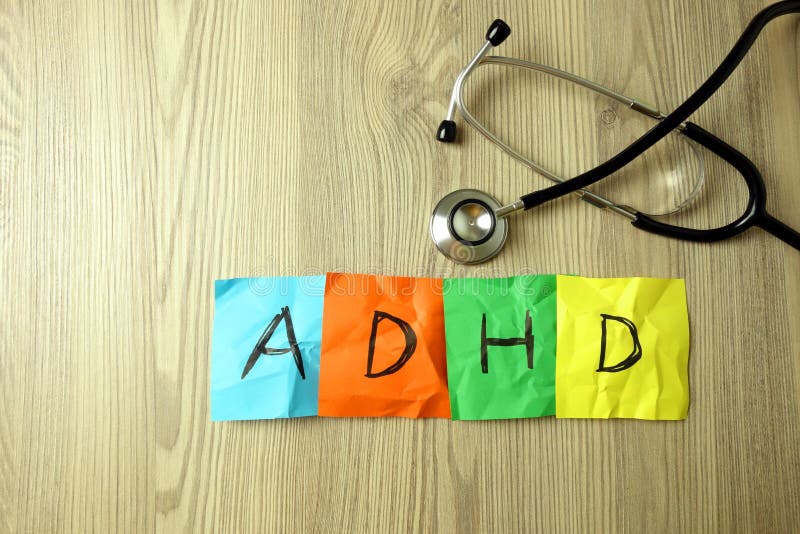 ADHD Attention Deficit Hyperactivity Disorder Abbreviation Handwritten ...