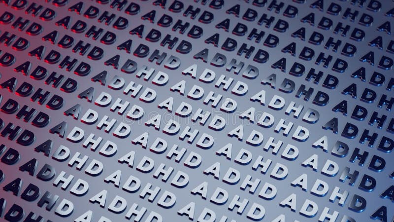 Attention Deficit Hyperactivity Disorder. Stock Vector - Illustration ...