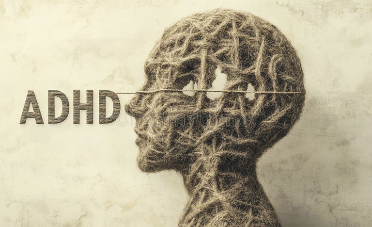 ADHD Attention Deficit Hyperactivity Disorder Stock Illustration ...