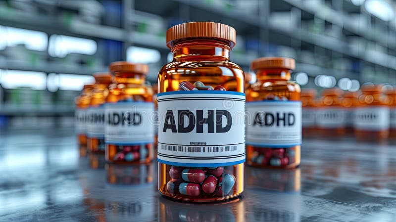 ADHD Attention Deficit and Hyperactivity. Stock Illustration ...