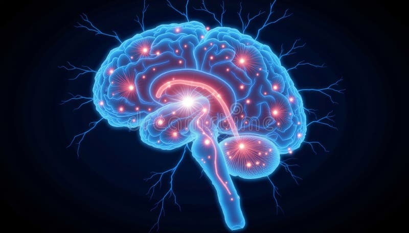 ADHD Brain Scan Image, 4K Ultra-High Resolution, Cognitive Energy Stock ...