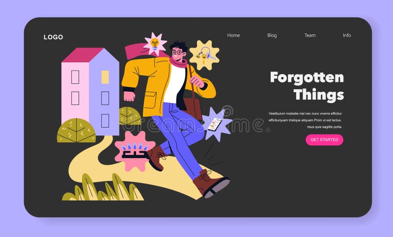 ADHD Friendly. Flat Vector Illustration Stock Vector - Illustration of ...