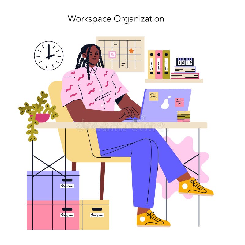 ADHD Friendly. Flat Vector Illustration Stock Illustration ...