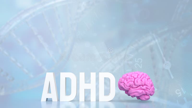 The ADHD for Medical or Education Concept 3d Rendering Stock ...