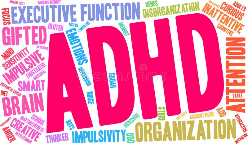 Oordning För Hyperactivity För Underskott För ADHD-â€”uppmärksamhet Som ...