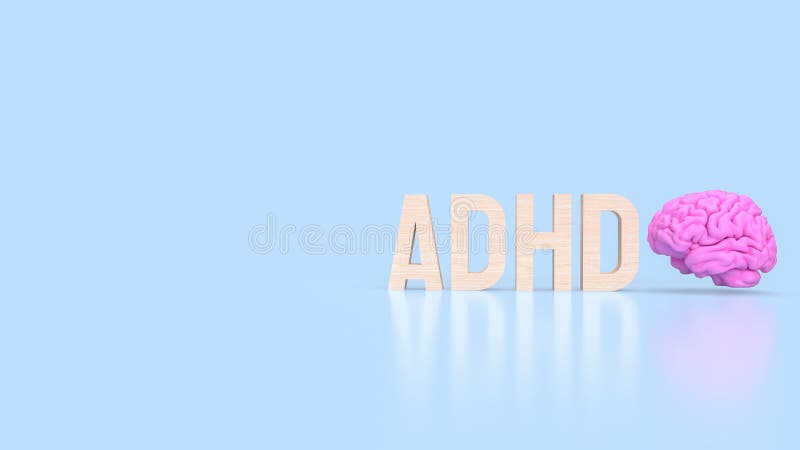The ADHD for Medical or Education Concept 3d Rendering Stock ...