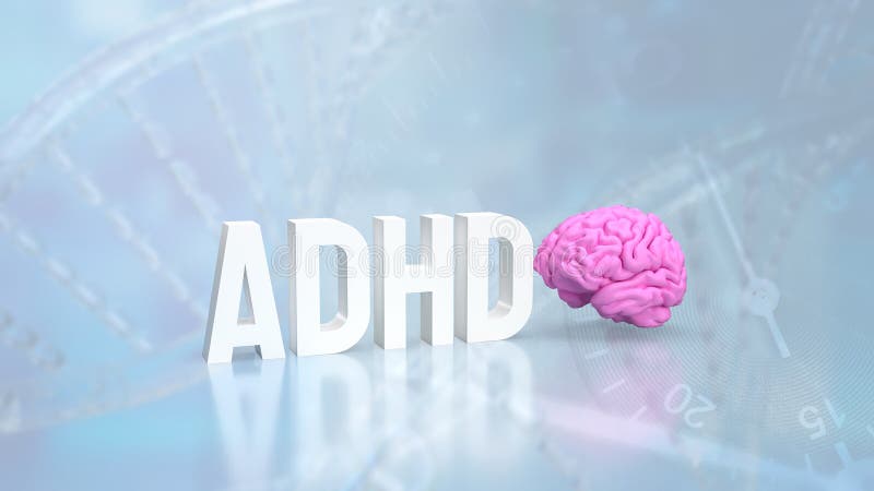 The ADHD for Medical or Education Concept 3d Rendering Stock ...