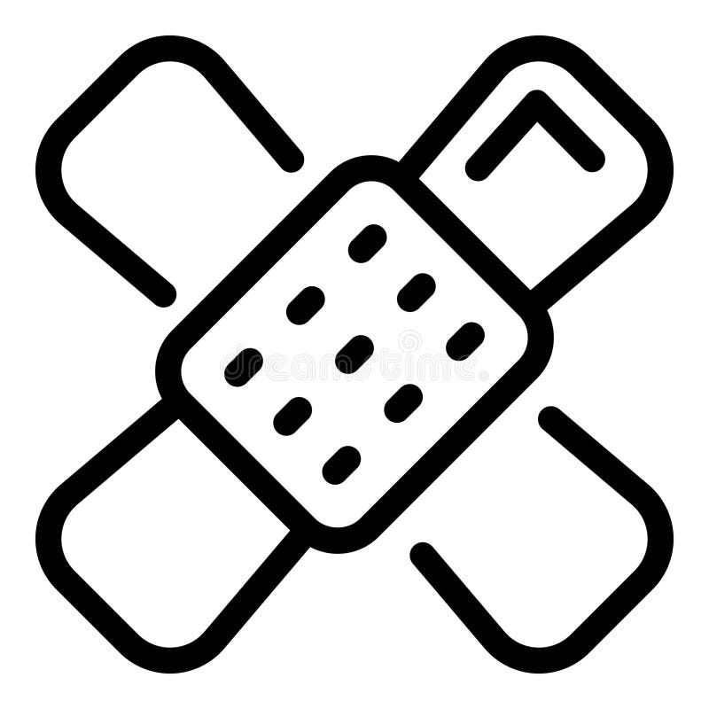 Adhesive Bandage Icon Vector Illustration Stock Vector - Illustration ...