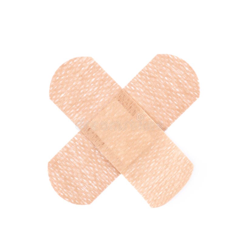 Cross Shaped Bandaid White Background Stock Photos - Free & Royalty ...
