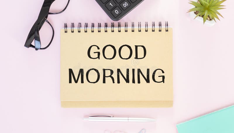 Note with Good Morning Friday Text on Notepad Stock Photo - Image of ...