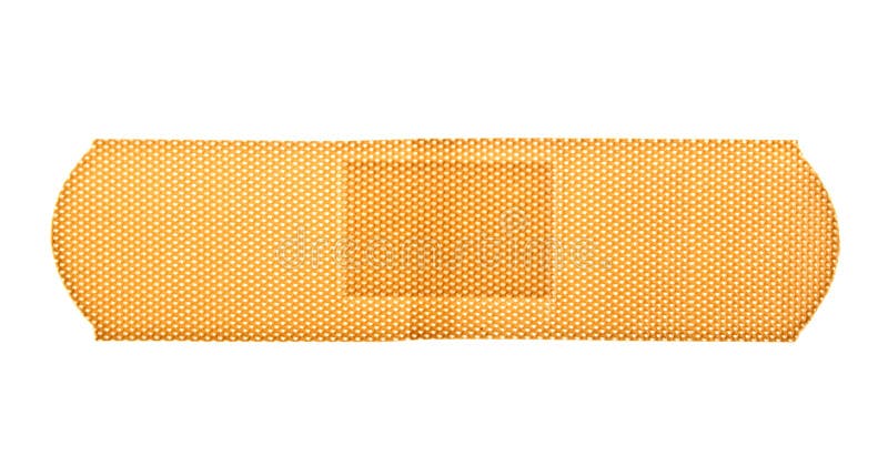 Round Plaster Isolated on White Background Stock Image - Image of ...