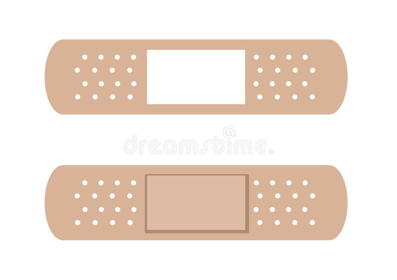 Adhesive Plaster Made of Vector Stock Vector - Illustration of ...