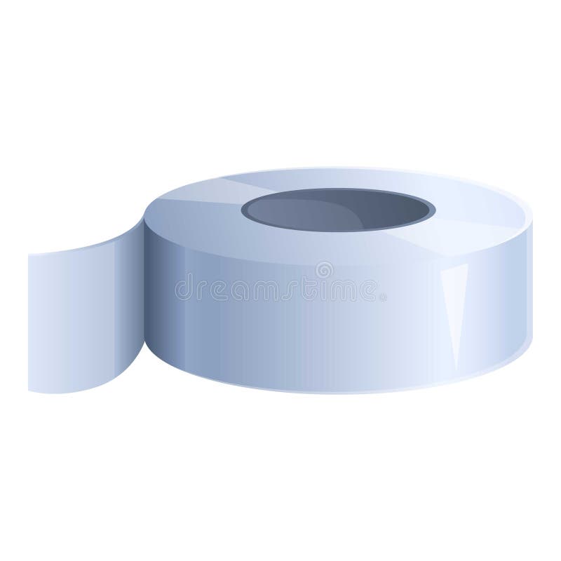Adhesive Tape Roll Isolated on White Stock Vector - Illustration of ...