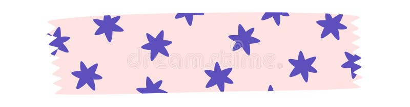 Adhesive Tape with Stars Pattern Stock Vector - Illustration of sticker ...