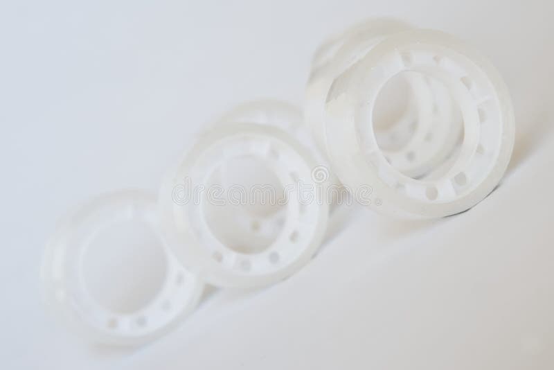 Adhesive Tape on a White Background. Items for Office Work Stock Image ...