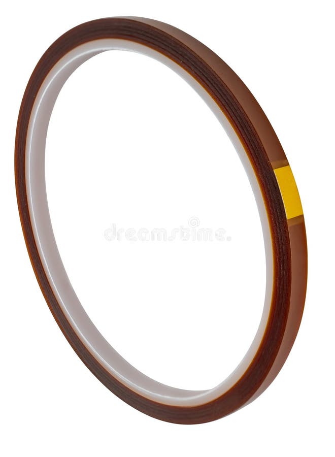 Adhesive Tape Wrapped in a Roll, Insulated on a White Background Stock ...