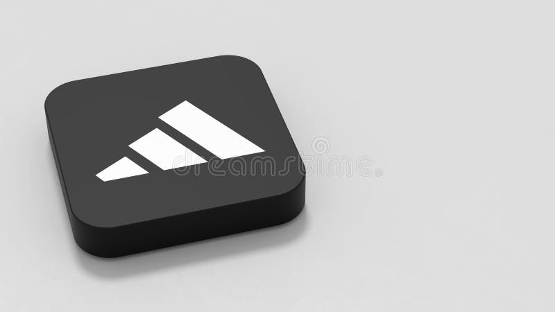 Adidas App Icon on Gray Background with Copy Space Editorial Photo ...