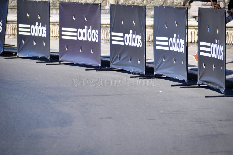 Adidas commercials editorial stock image. Image of commercial - 34436044