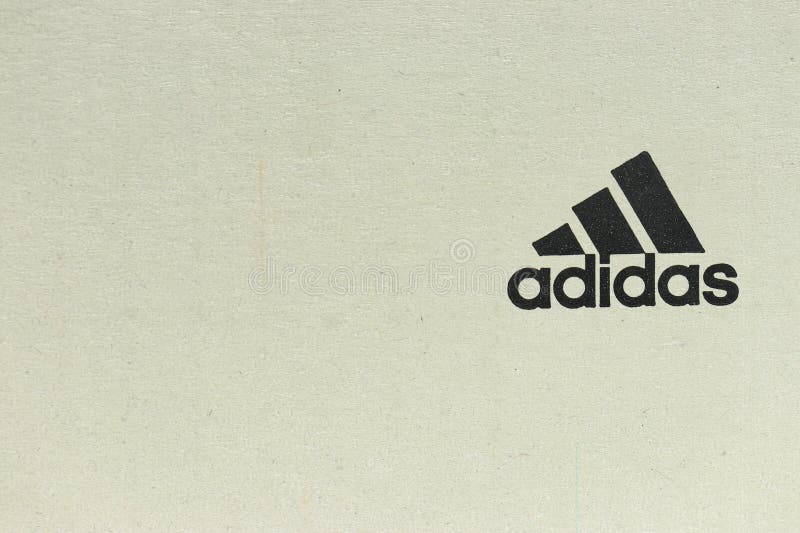 Adidas Logo Close-up on Shoe Box Editorial Image - Image of market ...