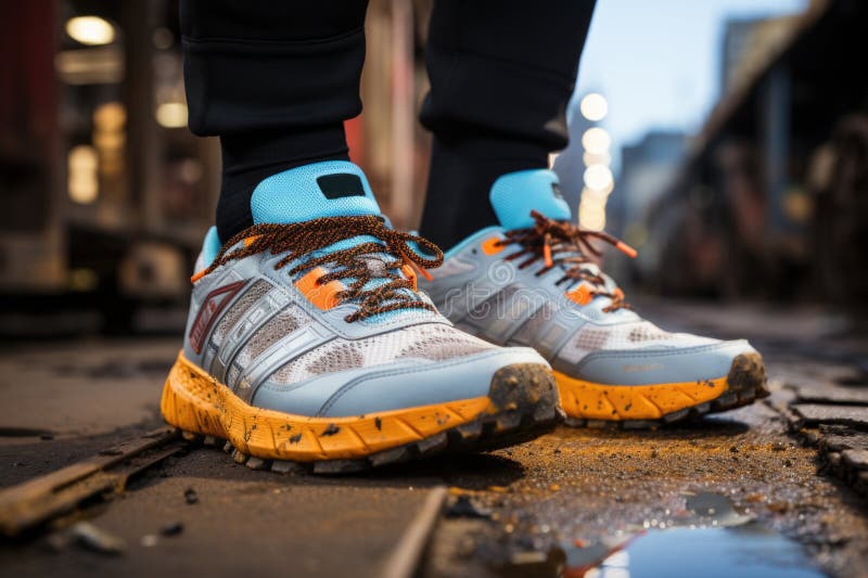 Adidas X Adidas Terrex Trail Runner. Generative AI Image. Stock ...