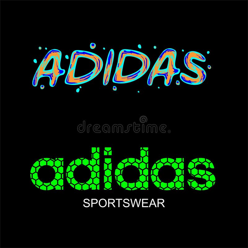 Adidas vector design idea editorial image. Illustration of screenshot ...