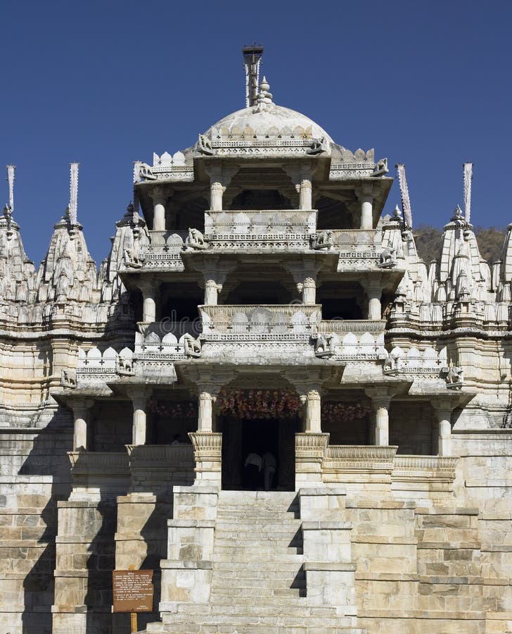 Adinath Jain Tempel - Ranakpur - Indien Stockfoto - Bild von historisch ...