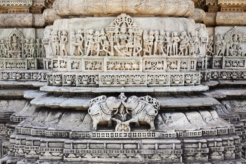 Adinath temple stock photo. Image of famous, frieze, adinath - 12793034